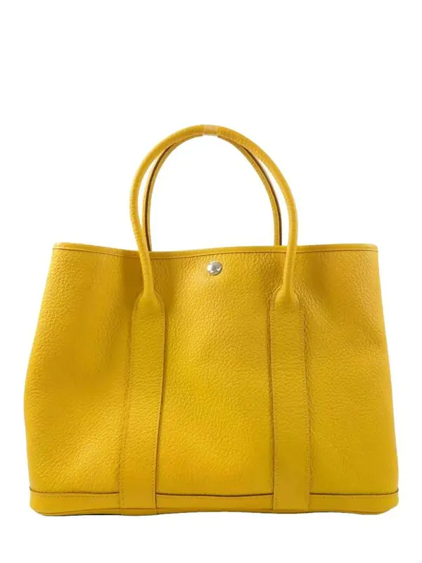 Hermès Pm Garden Party Negonda-leather Tote Bag - Yellow