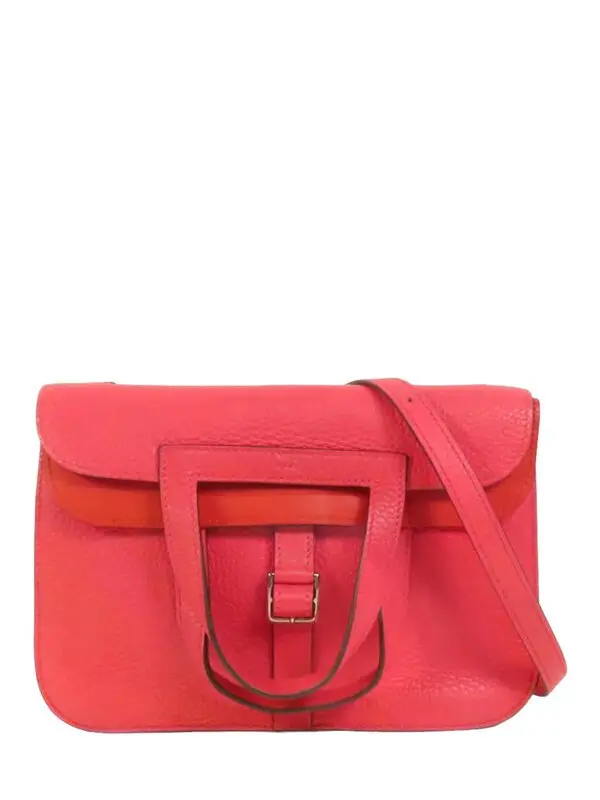 Hermès Halzan Shoulder Bag - Pink