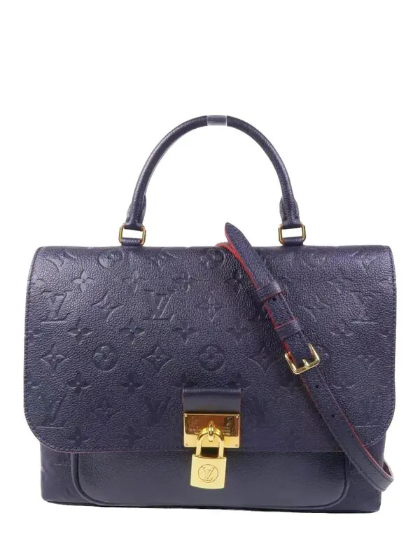 LOUIS VUITTON Marignan Monogram Empreinte Tote Bag - Blue