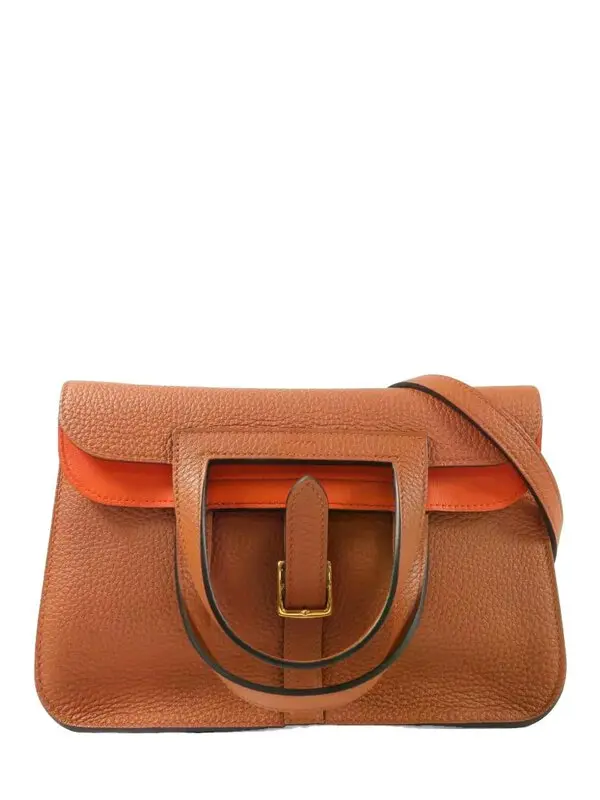 Hermès Halzan 25 Verso Shoulder Bag - Brown
