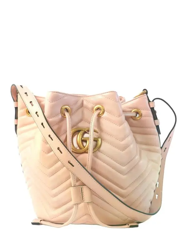 Gucci Gg Marmont Bucket Bag - Pink