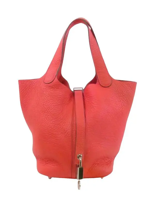 Hermès Pm Picotin Clemence Tote Bag - Red