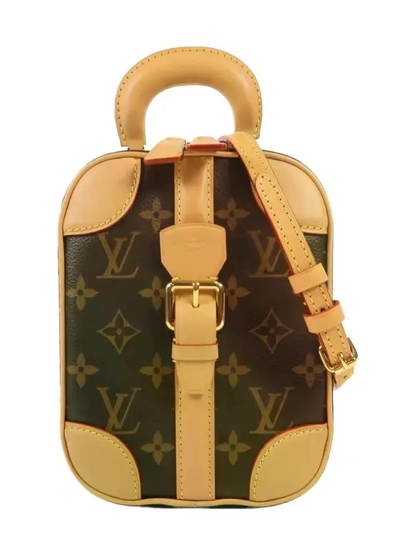 LOUIS VUITTON Monogram Canvas Valisette Tote Bag - Brown