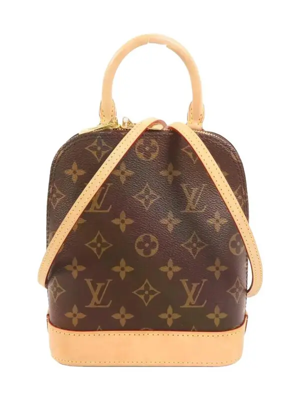 LOUIS VUITTON Alma Monogram Backpack - Brown