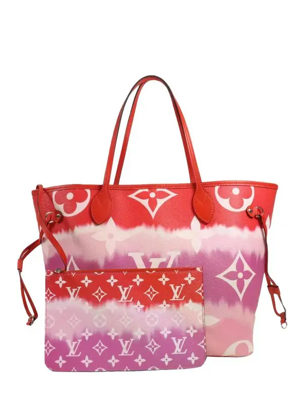 LOUIS VUITTON Mm Escale Neverfull Monogram Tote Bag - Pink
