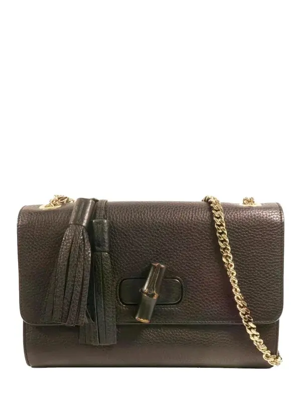 Gucci Bamboo Chain Shoulder Bag - Brown