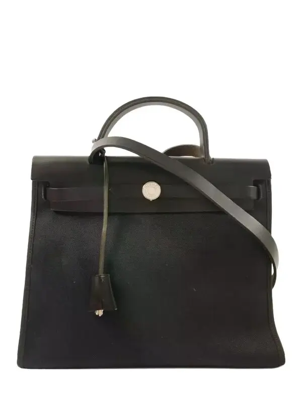 Hermès Herbag Pm Two-way Handbag - Black