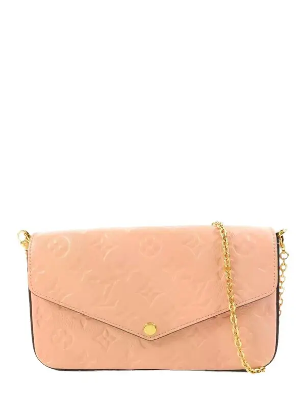 LOUIS VUITTON Monogram Empreinte Felicie Pochette Crossbody Bag - Pink