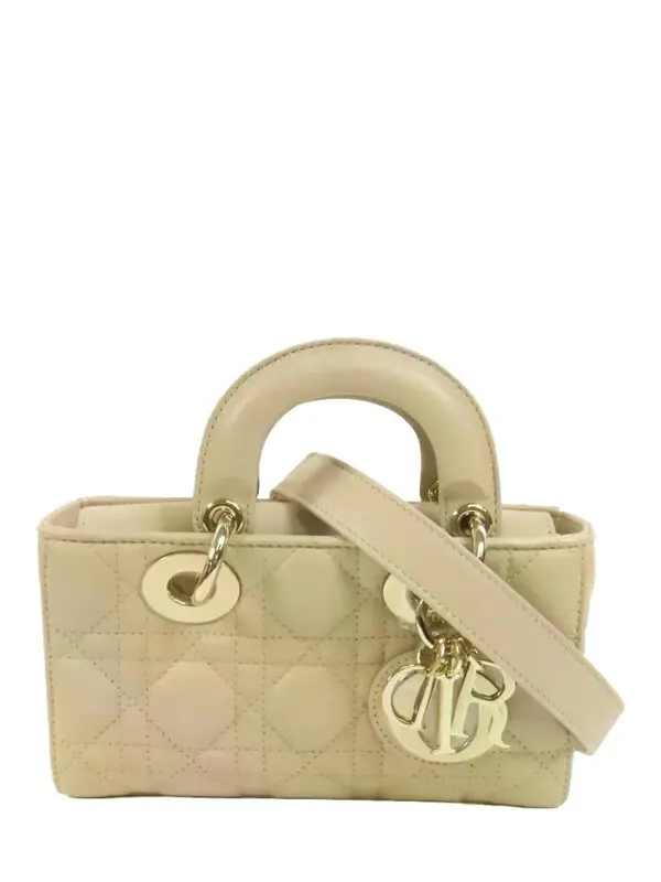 Dior Mini Lady D-joy Handbag - Neutrals