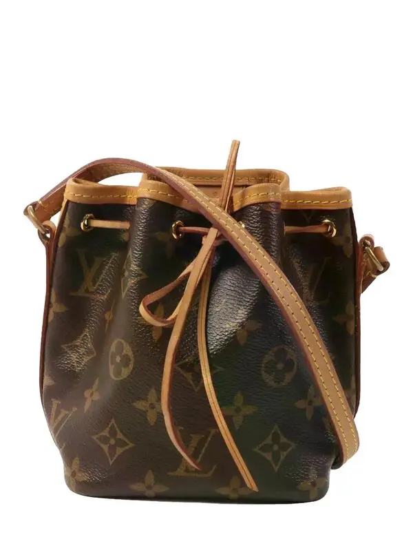 LOUIS VUITTON Nano Noe Monogram Bucket Bag - Brown