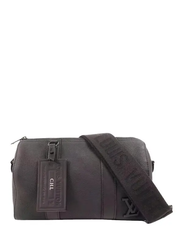LOUIS VUITTON Aerogram Keepall Shoulder Bag - Black