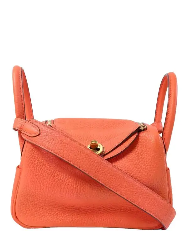 Hermès Mini Lindy Tote Bag - Orange