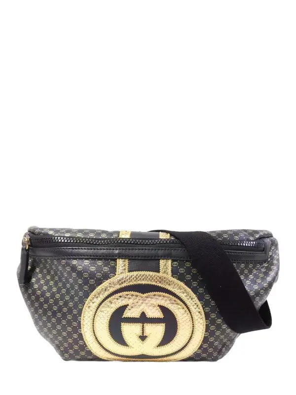 Gucci Dapper Dan Gg Belt Bag - Black