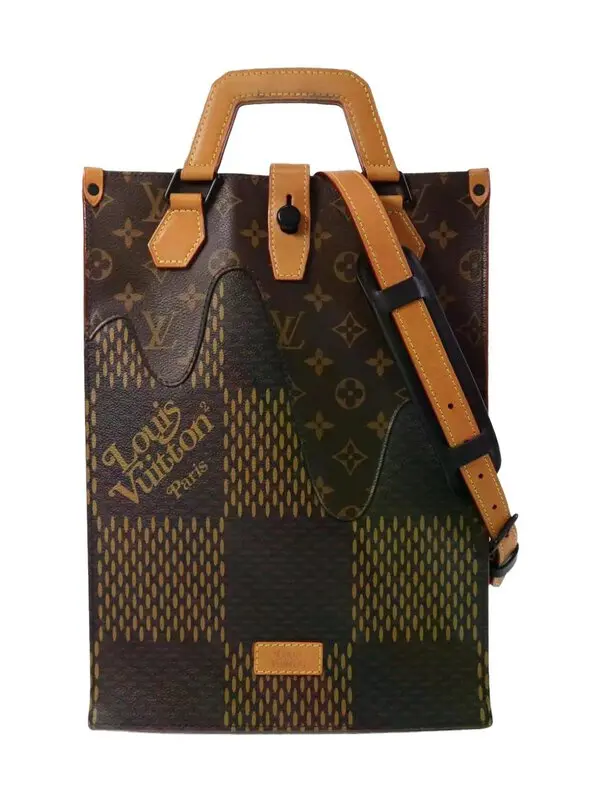 LOUIS VUITTON X Nigo Mini Damier Ebene Canvas Tote Bag - Brown