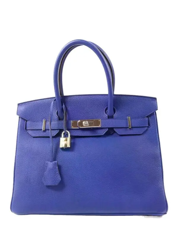 Hermès 30 Togo Tote Bag - Blue