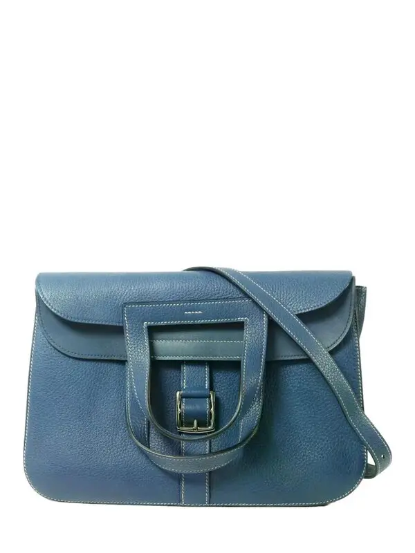 Hermès Halzan Shoulder Bag - Blue