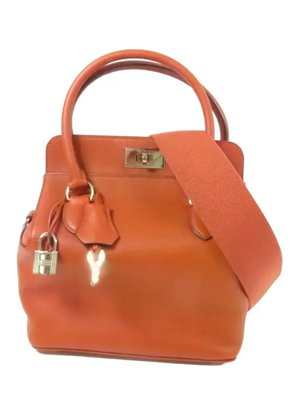 Hermès Tool Box Tote Bag - Orange