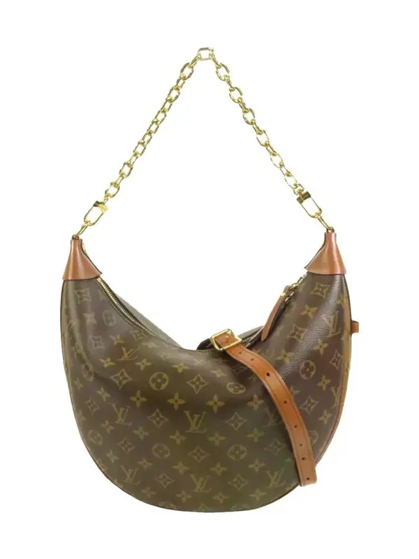 LOUIS VUITTON Monogram Reverse Loop Shoulder Bag - Brown