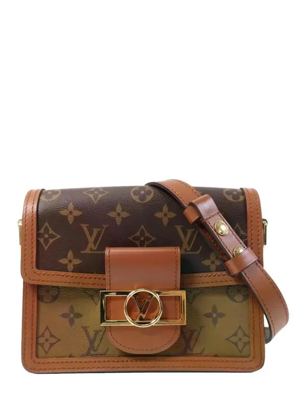 LOUIS VUITTON Dauphine Monogram Reverse Mini Shoulder Bag - Brown