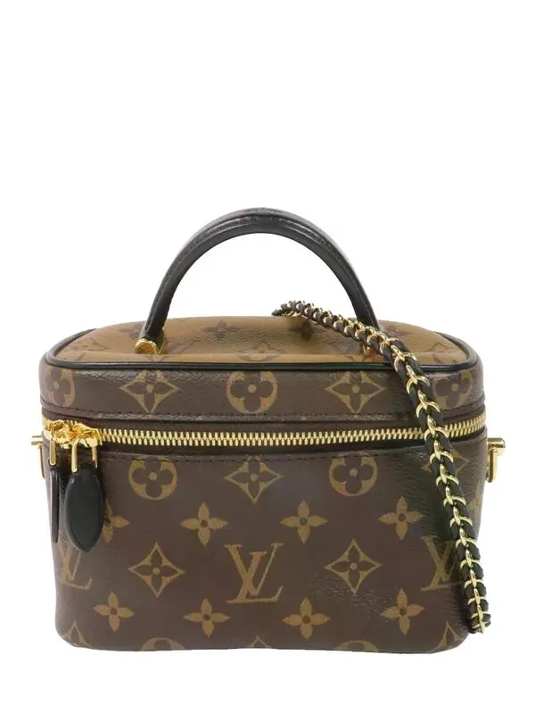 LOUIS VUITTON Vanity Pm Monogram Reverse Handbag - Brown