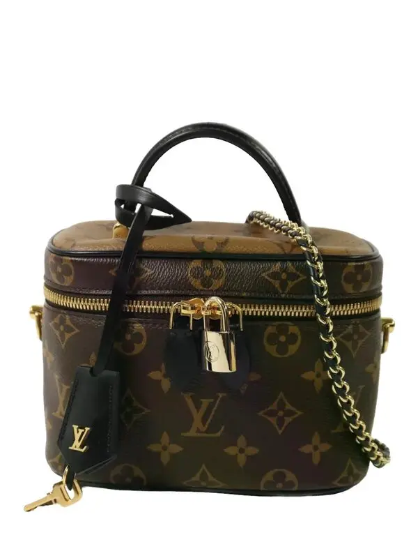 LOUIS VUITTON Monogram Reverse Vanity Shoulder Bag - Brown