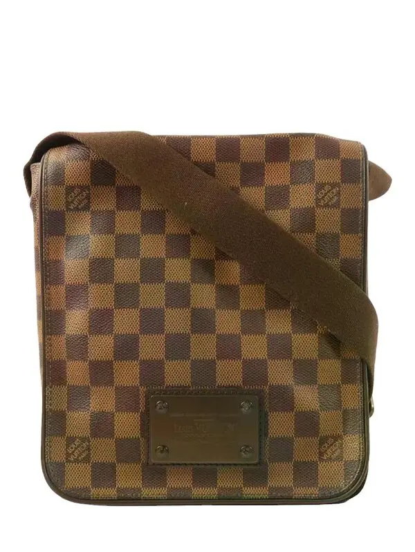 LOUIS VUITTON Damier Brooklyn Messenger Bag - Brown