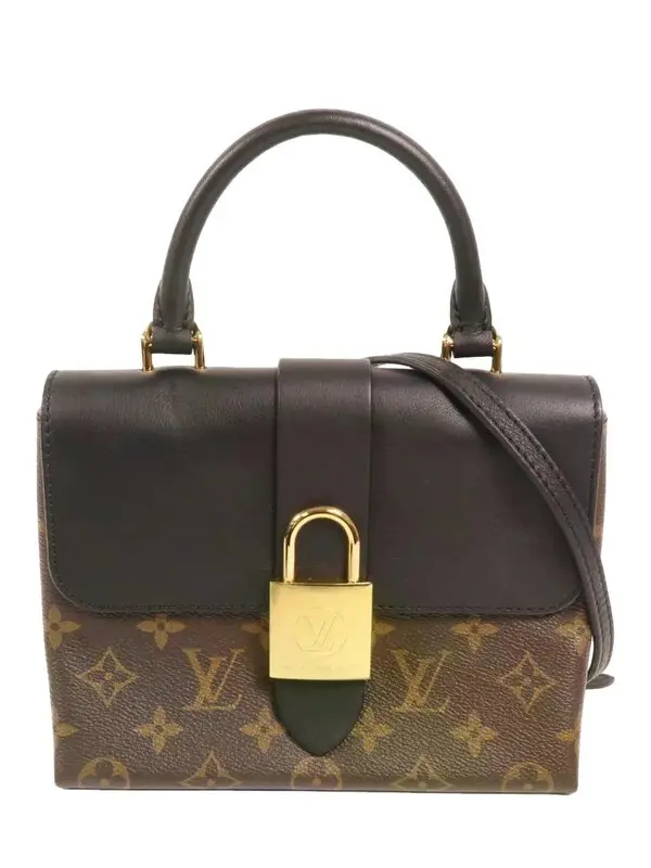 LOUIS VUITTON Locky Bb Monogram Canvas Handbag - Brown