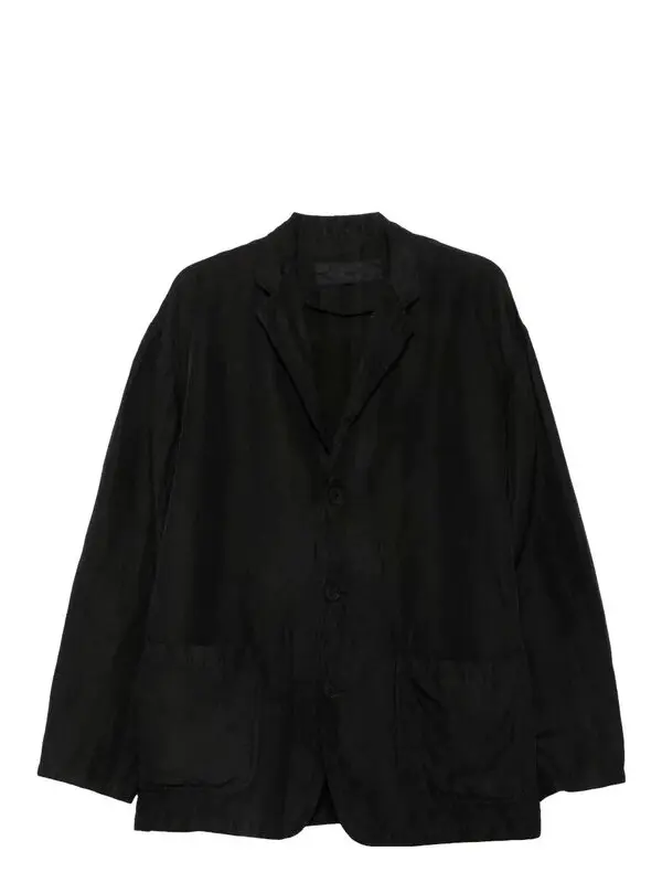 Comme Des Garçons Patch-pocket Button-up Blazer - Black