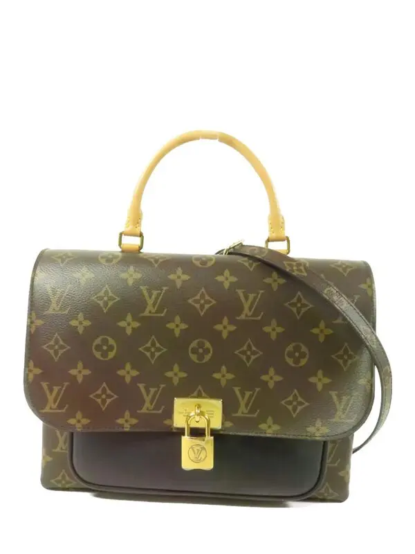 LOUIS VUITTON Monogram Marignan Tote Bag - Brown