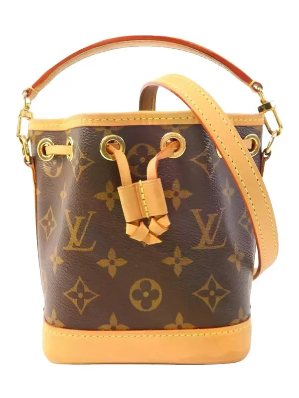 LOUIS VUITTON Nano Noe Monogram Tote Bag - Brown
