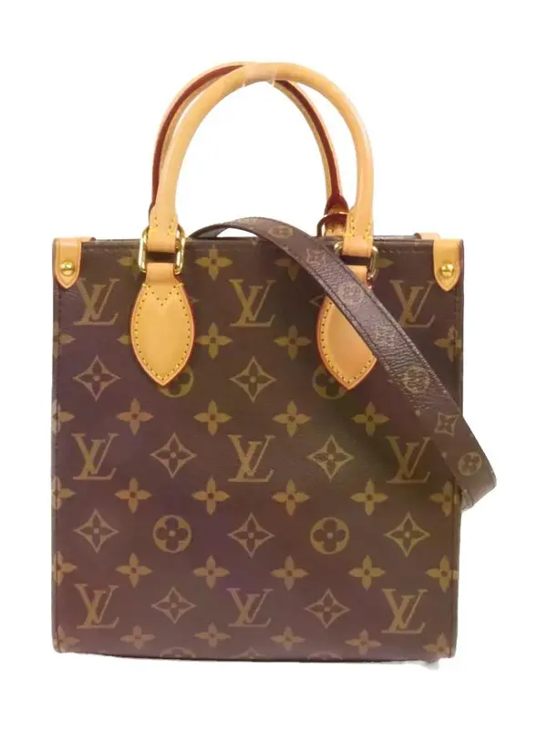LOUIS VUITTON Monogram Sac Plat Shoulder Bag - Brown