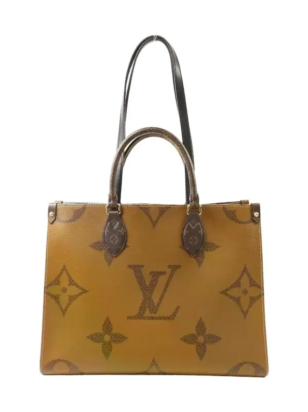 LOUIS VUITTON Monogram Giant On The Go Tote Bag - Brown