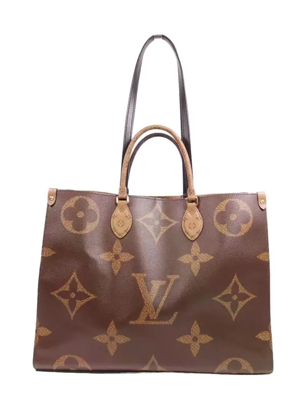 LOUIS VUITTON Monogram Giant Reverse Onthego Tote Bag - Brown