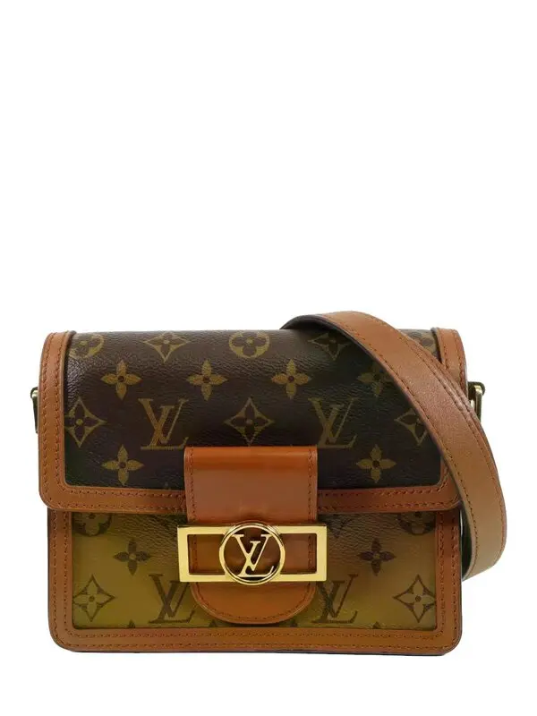 LOUIS VUITTON Mini Dauphine Monogram Reverse Tote Bag - Brown