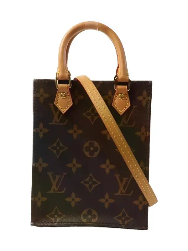 LOUIS VUITTON Petit Sac Plat Shoulder Bag - Brown