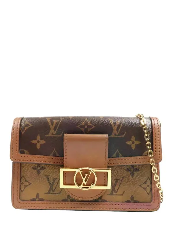 LOUIS VUITTON Dauphine Shoulder Bag In Monogram Reverse Canvas - Brown