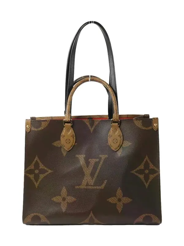 LOUIS VUITTON Giant Monogram On The Go Tote Bag - Brown