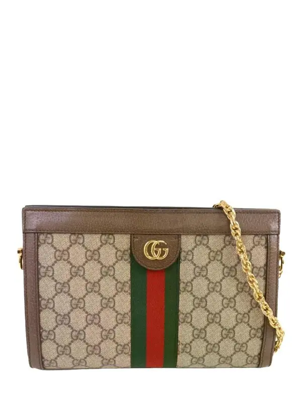 Gucci Ophidia Gg Shoulder Bag - Neutrals