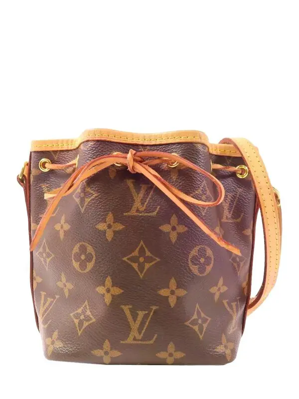 LOUIS VUITTON Nano Noe Monogram Bucket Bag - Brown