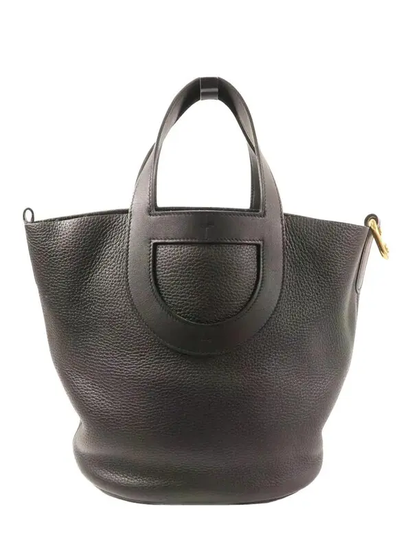 Hermès Leather Tote Bag - Black