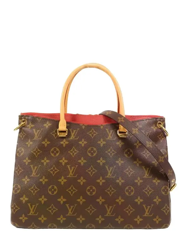 LOUIS VUITTON Pallas Monogram Tote Bag - Brown