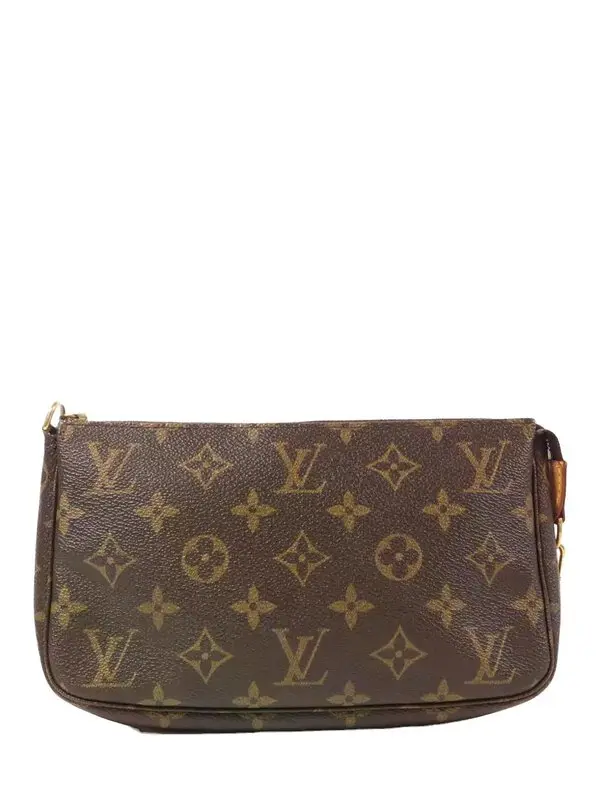 LOUIS VUITTON Monogram Pochette Shoulder Bag - Brown