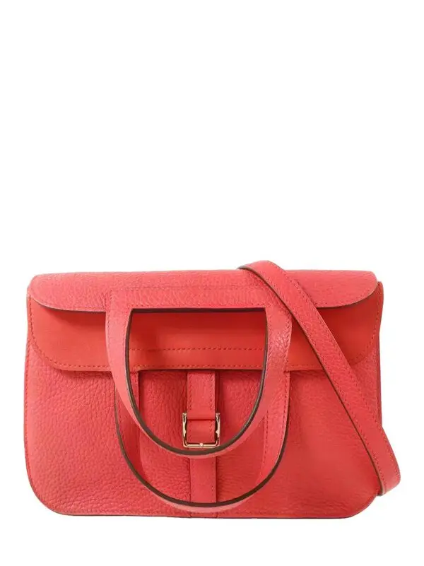 Hermès Halzan Shoulder Bag - Pink