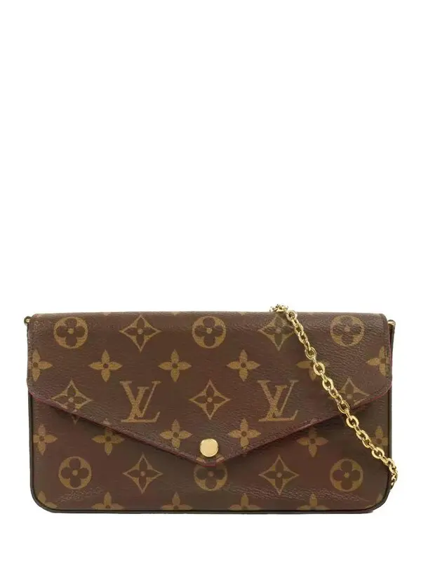 LOUIS VUITTON Pochette Felicie Monogram Shoulder Bag - Brown