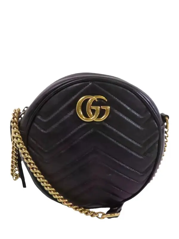 Gucci Gg Marmont Quilted Tote Bag - Black