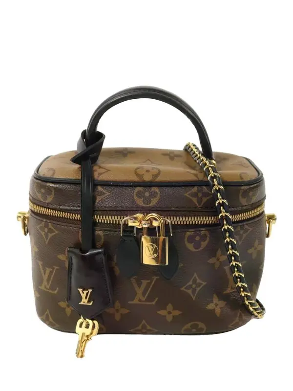 LOUIS VUITTON Monogram Reverse Vanity Pm Shoulder Bag - Brown