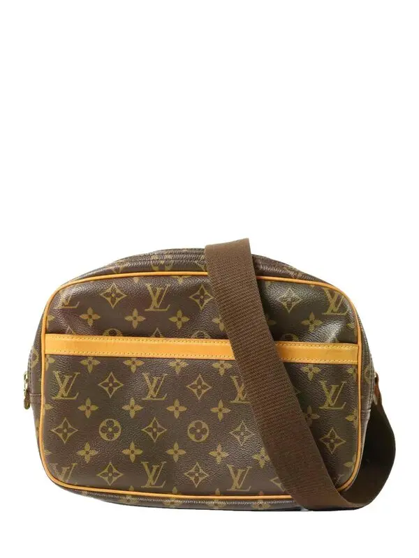 LOUIS VUITTON Monogram Reporter Pm Shoulder Bag - Brown