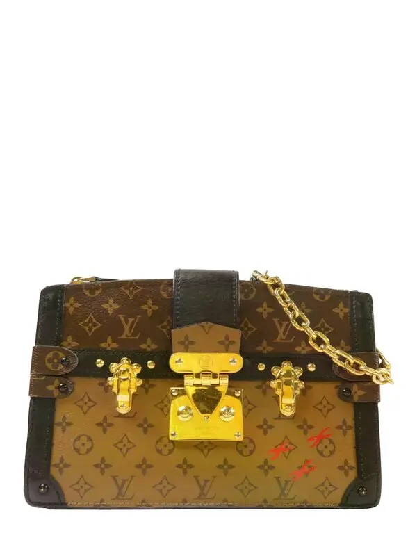 LOUIS VUITTON Trunk Reverse Monogram Clutch Bag - Brown