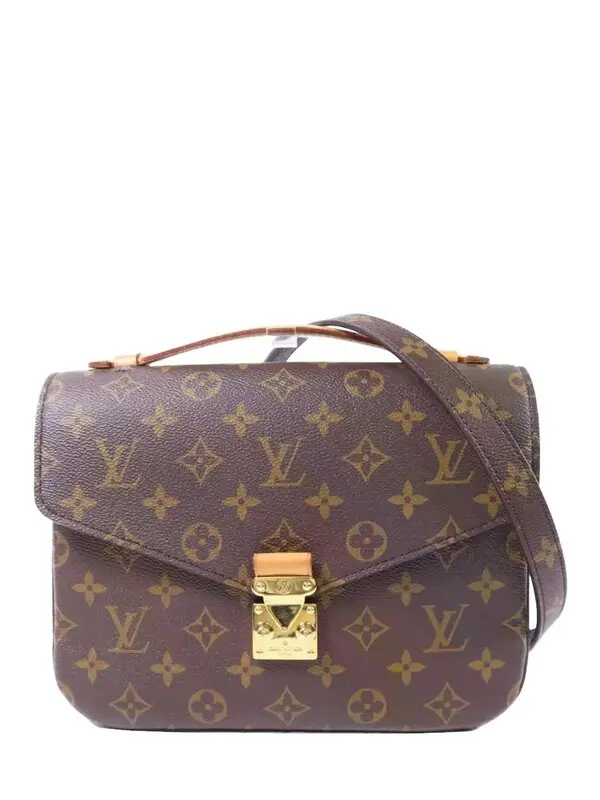 LOUIS VUITTON Pochette Metis Mm Monogram Tote Bag - Brown