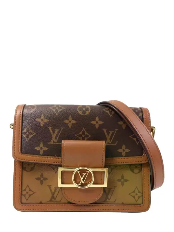 LOUIS VUITTON Mini Dauphine Monogram Reverse Tote Bag - Brown